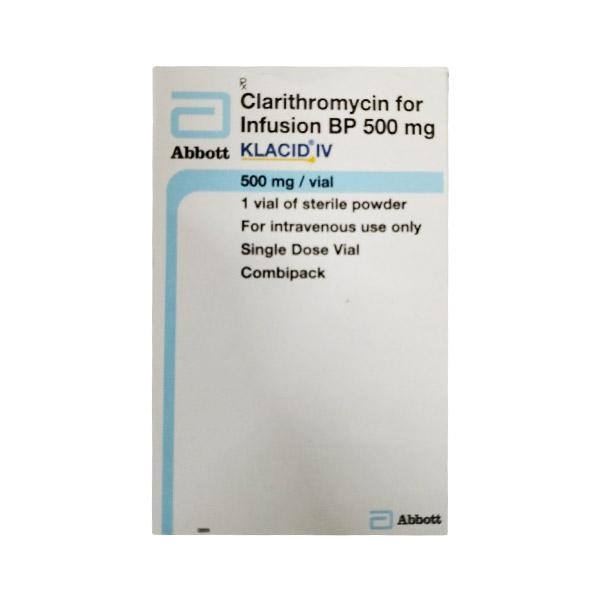 KLACID IV 500mg Infusion 1's Price, Uses, Side effects, Substitutes ...