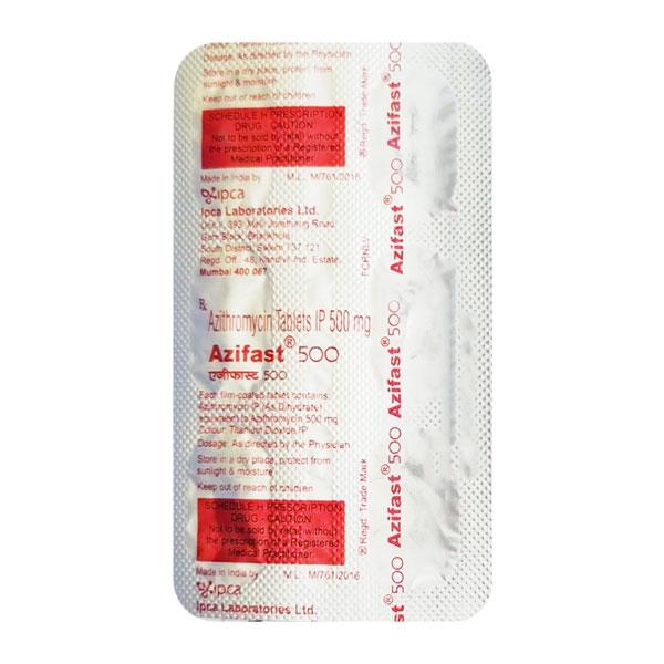 AZIFAST 500 Tablet 6's Price, Uses, Side effects, Substitutes | Netmeds