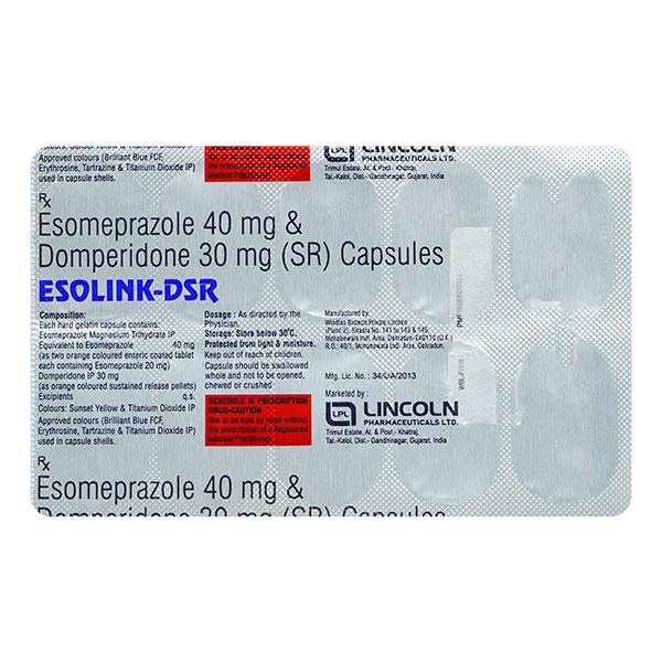 Buy ESOLINK DSR Capsule 10's Online at Upto 25% OFF | Netmeds