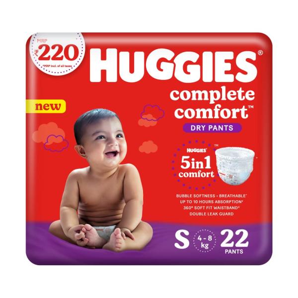 Buy Huggies Complete Comfort Dry Diaper Pants (S) 22's Online | Netmeds