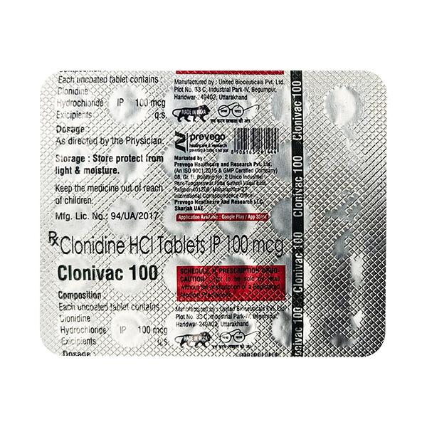CLONIVAC 100 Tablet 30's Price, Uses, Side effects, Substitutes | Netmeds