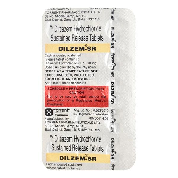 Dilzem SR Tablet 15'S Price, Uses, Side effects, Substitutes | Netmeds