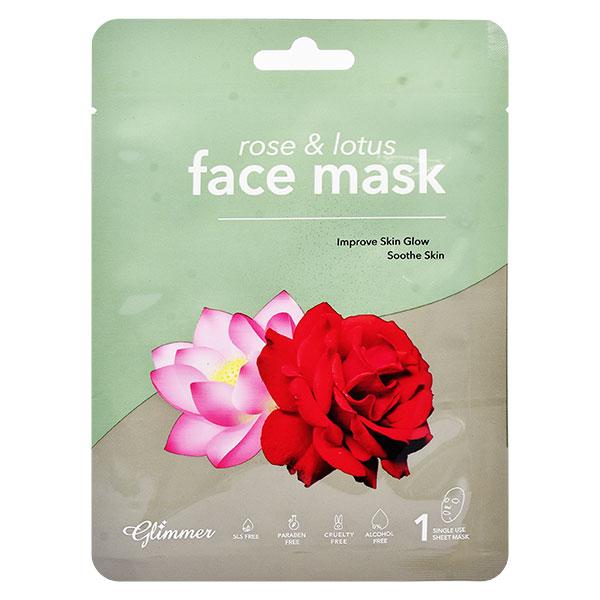 Buy Glimmer Face Sheet Mask Rose Lotus 1's Online at Discounted Price ...