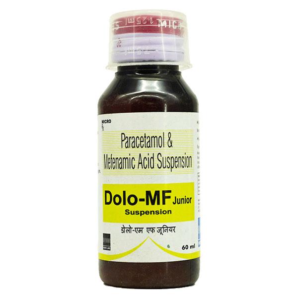 Buy DOLO MF JUNIOR Oral Suspension 60ml Online at Upto 25% OFF | Netmeds