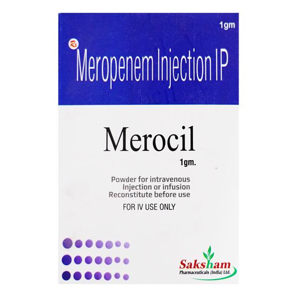 Buy MEROCIL 1gm Injection 1's Online at Upto 25% OFF | Netmeds