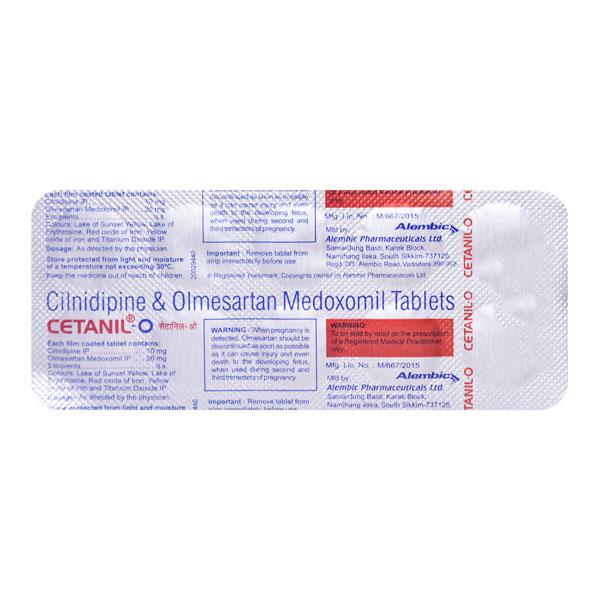 Cetanil O Tablet 10'S : Price, Uses, Side Effects | Netmeds
