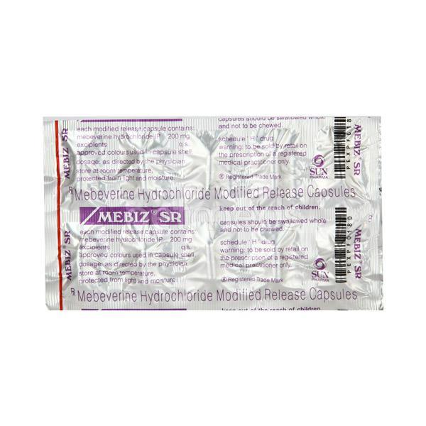 Buy Mebiz SR 200mg Capsule 10'S Online at Upto 25% OFF | Netmeds