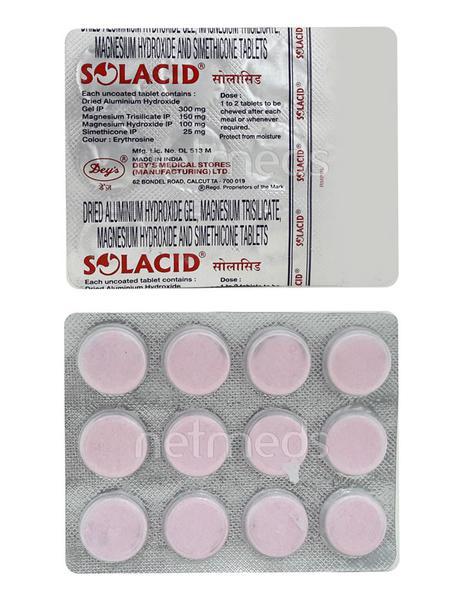 Solacid Tablet 12'S - Buy Medicines online at Best Price from Netmeds.com