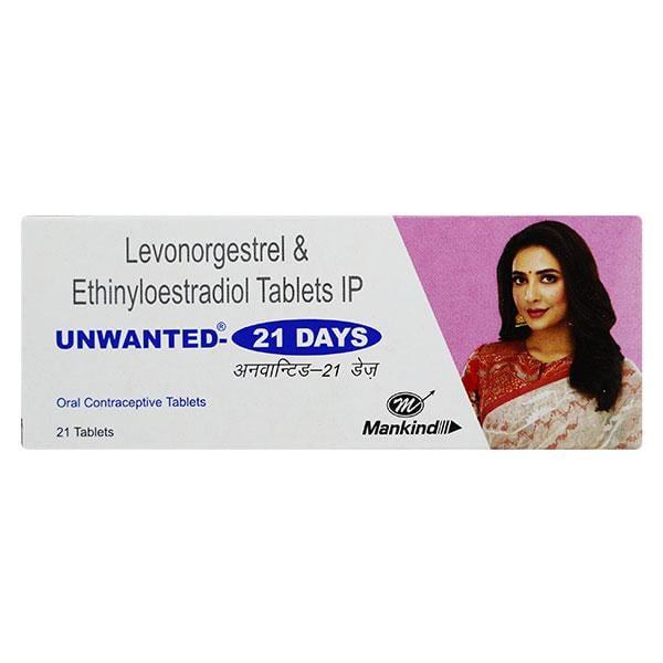 UNWANTED 21DAYS TABLET 21'S : Uses, Side Effects, Price | Netmeds