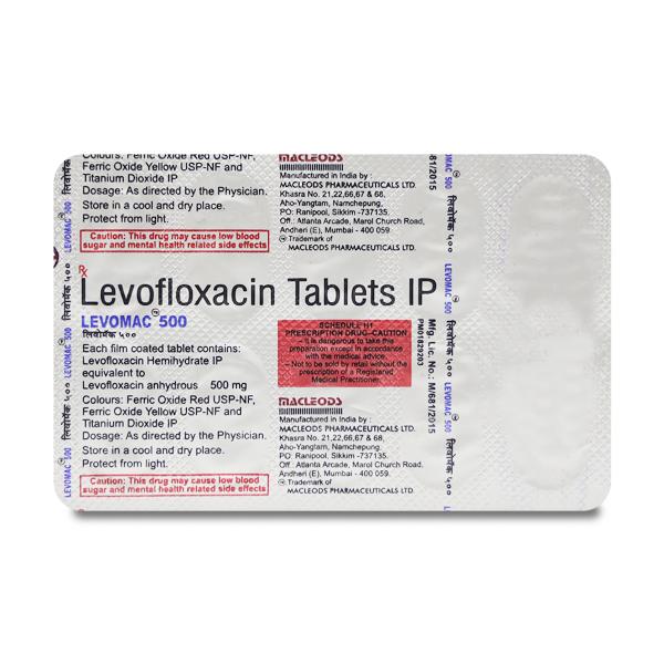 Buy LEVOMAC 500mg Tablet 10's Online at Upto 25% OFF | Netmeds