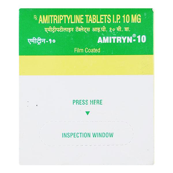 AMITRYN 10 Tablet 30's : Price, Uses, Side Effects | Netmeds