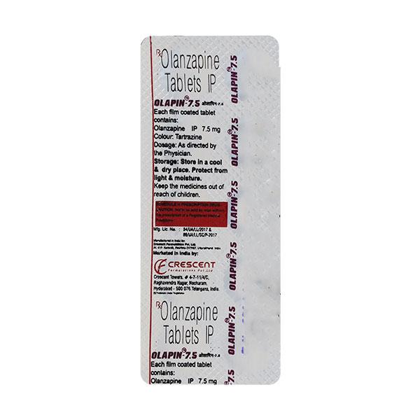 Olapin 7.5mg Tablet 10'S Price, Uses, Side effects, Substitutes | Netmeds