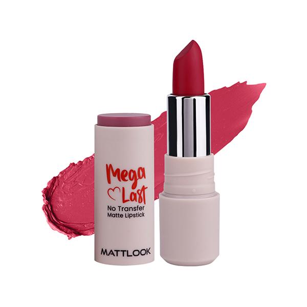 Matt Look Mega Last No Transfer Matte Lipstick With Smudge Proof ...