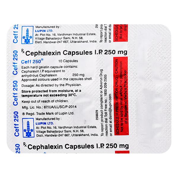 Ceff 250mg Capsule 10'S : Price, Uses, Side Effects | Netmeds