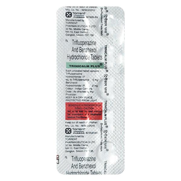 Buy Trinicalm Plus Tablet 10'S Online at Upto 25% OFF | Netmeds