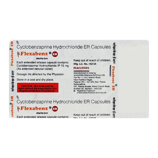 Flexabenz ER Capsule 10'S - Buy Medicines online at Best Price from ...
