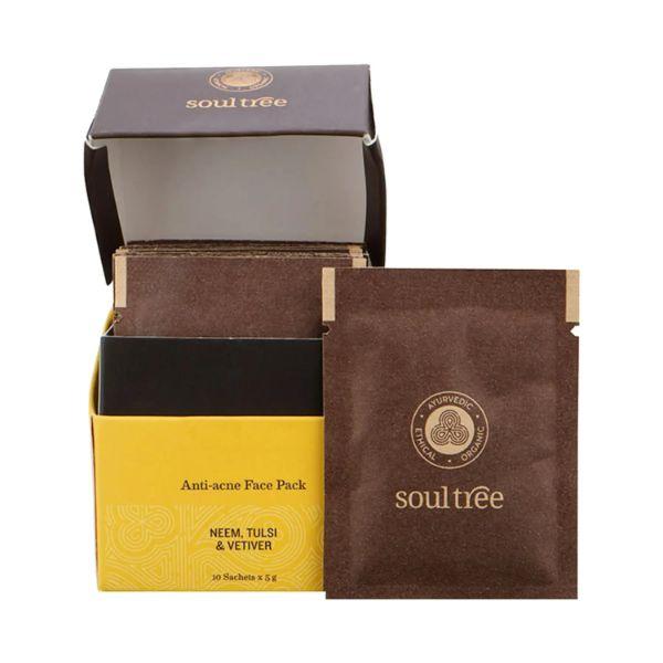 Buy SoulTree Anti-acne Face Pack 50 gm Online at Best Price - Face Packs