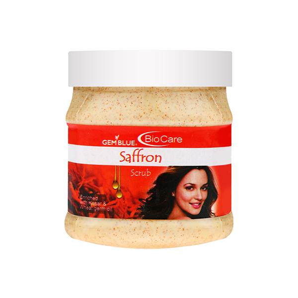 Buy Gemblue Biocare Saffron Face and Body Scrub 500 ml Online at Discounted Price | Netmeds