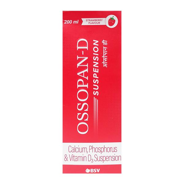 OSSOPAN D STRAWBERRY FLAVOUR Suspension 200ml Price, Uses, Side effects ...