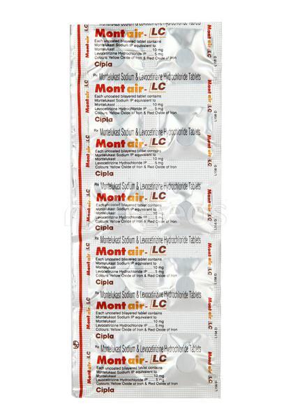 Montair LC Tablet 10'S : Uses, Side Effects, Price | Netmeds