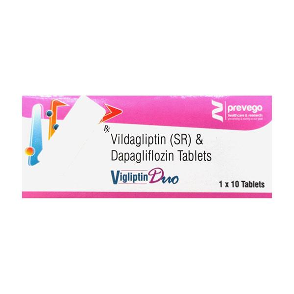 VIGLIPTIN DUO Tablet 10's Price, Uses, Side effects, Substitutes | Netmeds