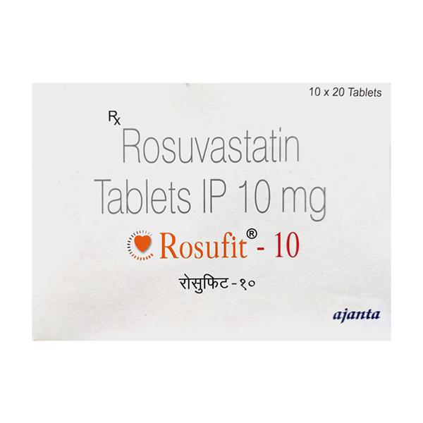 ROSUFIT 10 Tablet 20's Price, Uses, Side effects, Substitutes | Netmeds