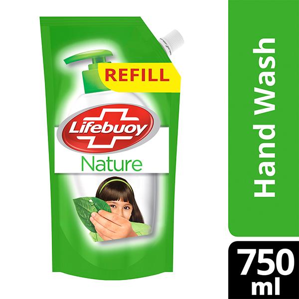 Buy Lifebuoy Nature Germ Protection Handwash Refill 750 ml Online at ...