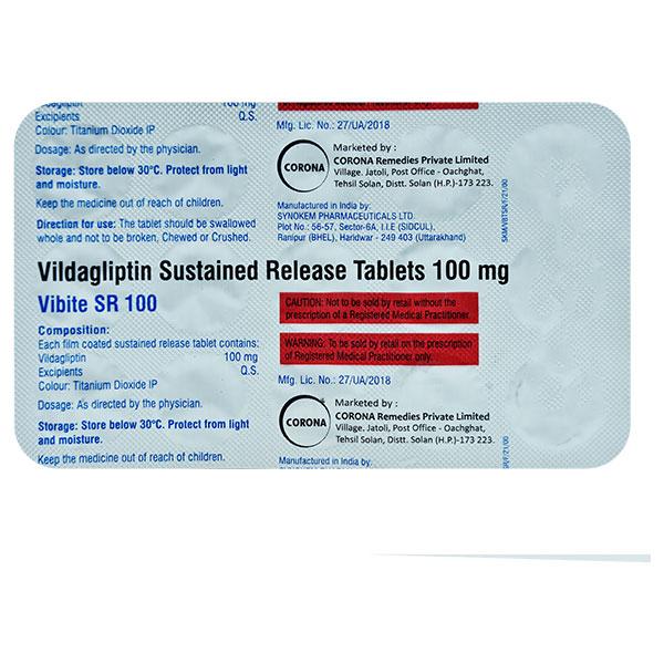 VIBITE SR 100mg Tablet 15's : Price, Uses, Side Effects | Netmeds