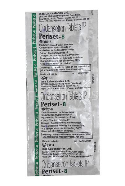 Buy Periset 8mg Tablet 10'S Online at Upto 25% OFF | Netmeds