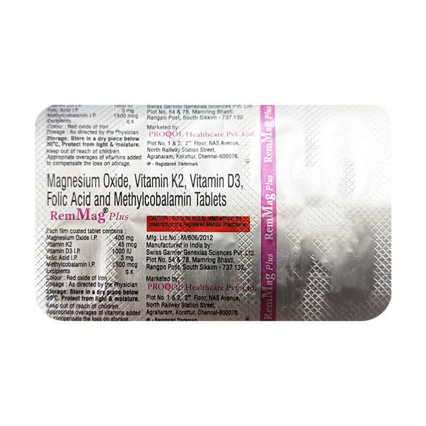 REMMAG PLUS Tablet 10's Price, Uses, Side effects, Substitutes | Netmeds