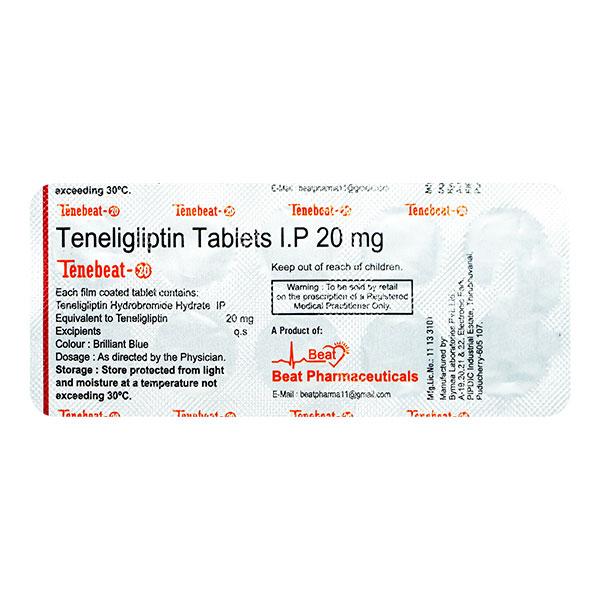 TENEBEAT 20mg Tablet 10's : Price, Uses, Side Effects | Netmeds