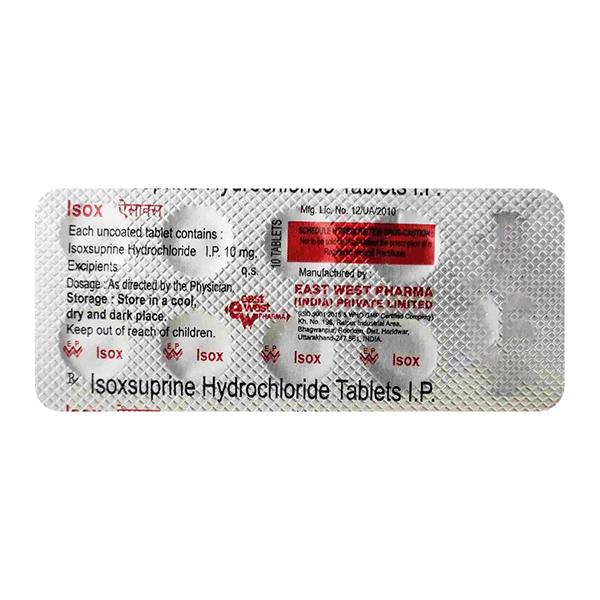 Isox Tablet 10'S Price, Uses, Side effects, Substitutes | Netmeds