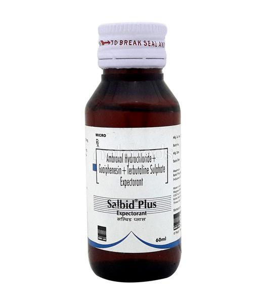 Buy Salbid Plus Expectorant 60ml Online at Upto 25% OFF | Netmeds