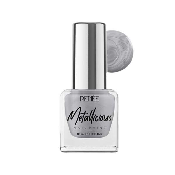 Buy RENEE Metallicious Nail Paint - Pebble Grey 10 ml Online at ...
