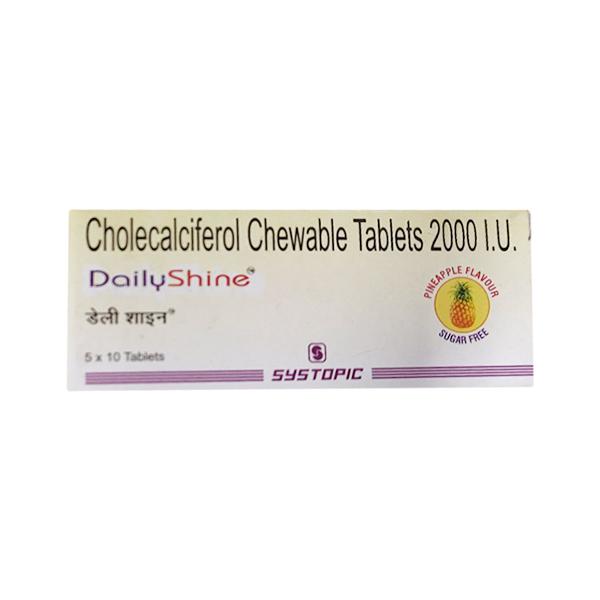 DAILYSHINE SUGAR FREE PINEAPPLE FLAVOUR Chewable Tablet 10's Price ...