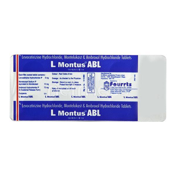 Buy L Montus Abl Tablet 10'S Online at Upto 25% OFF | Netmeds