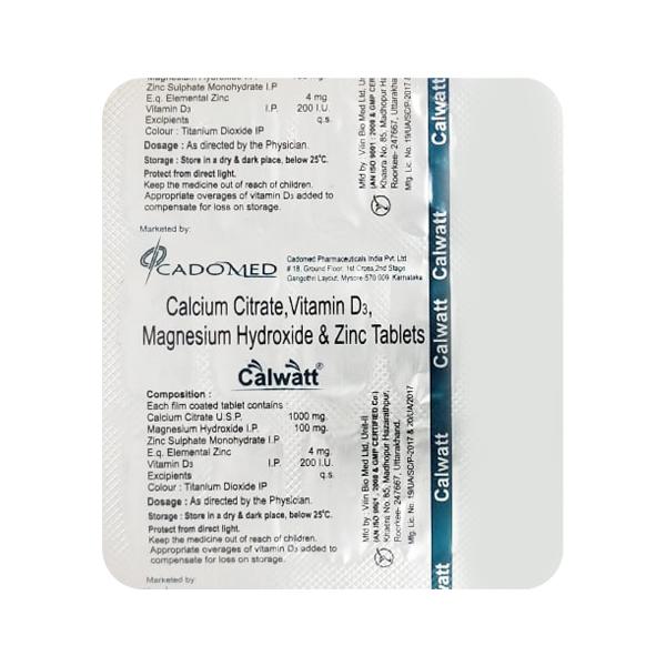 CALWATT Tablet 15's Price, Uses, Side effects, Substitutes | Netmeds