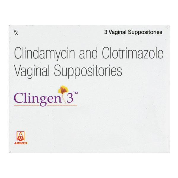 Buy Clingen 3 Vaginal Suppository 3'S Online at Upto 25% OFF | Netmeds