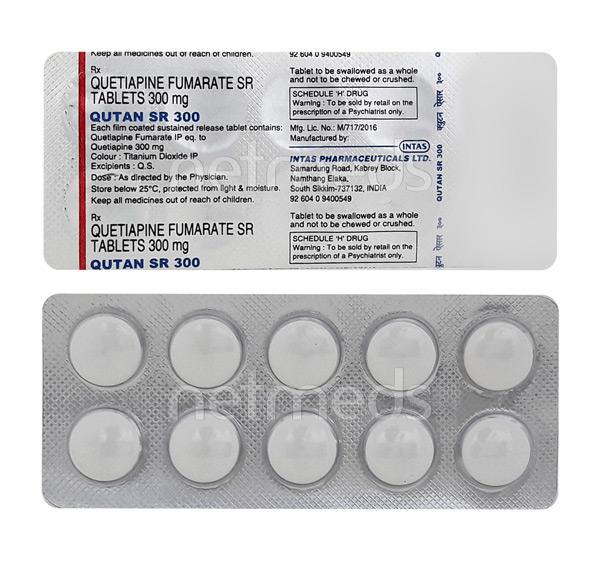 Qutan SR 300mg Tablet 10'S Price, Uses, Side effects, Substitutes | Netmeds