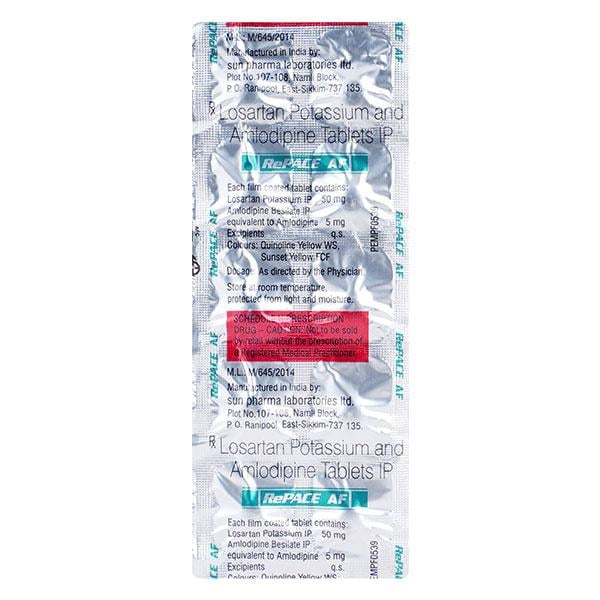 Repace AF Tablet 10'S : Price, Uses, Side Effects | Netmeds