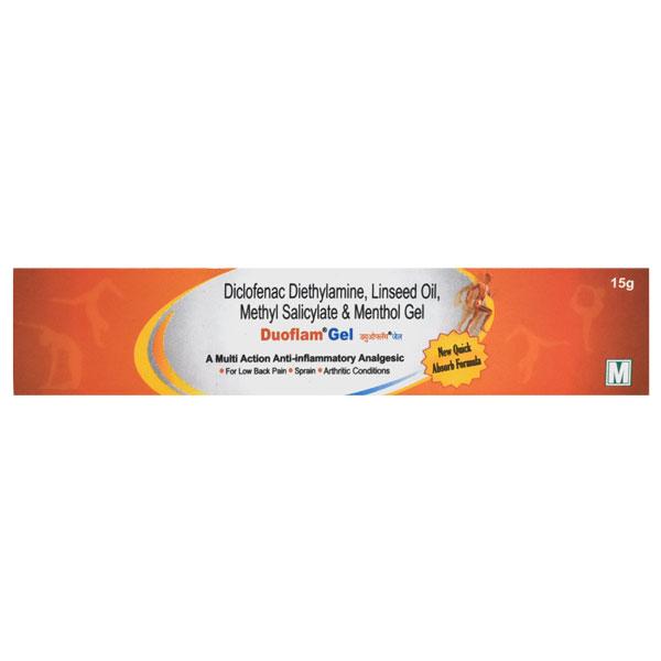 DUOFLAM Gel 15gm Price, Uses, Side effects, Substitutes | Netmeds