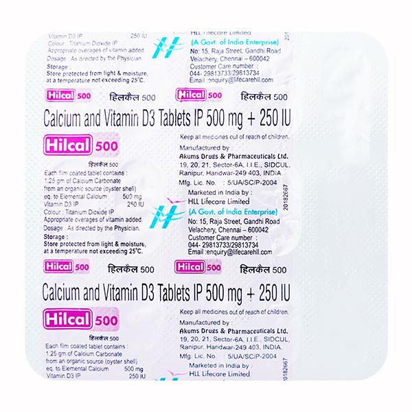 Hilcal 500mg Tablet 15'S : Price, Uses, Side Effects | Netmeds