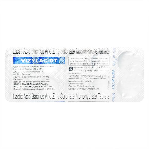 Vizylac DT Tablet 10'S Price, Uses, Side effects, Substitutes | Netmeds