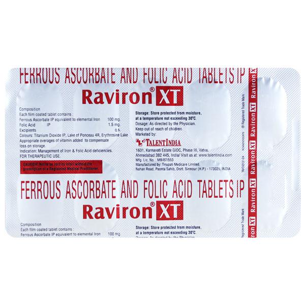 Buy Raviron XT Tablet 10'S Online at Upto 25% OFF | Netmeds