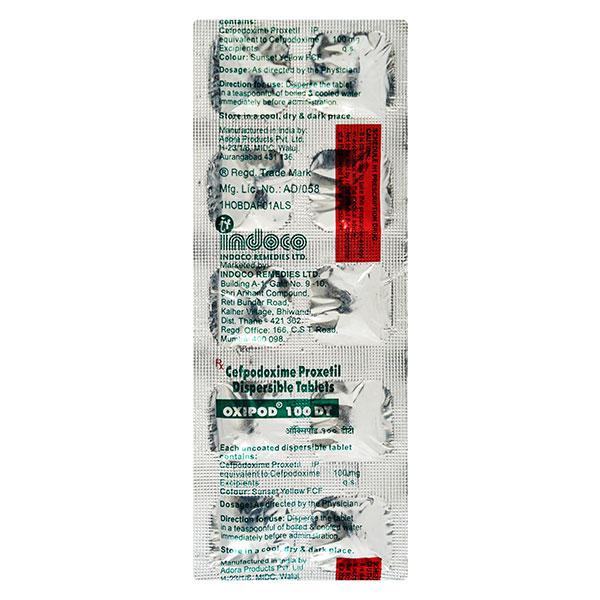 Oxipod DT 100mg Tablet 10'S : Price, Uses, Side Effects | Netmeds