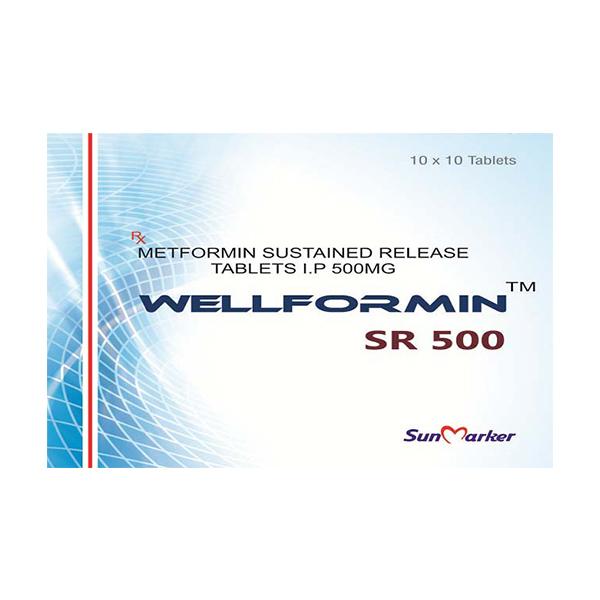 WELLFORMIN SR 500mg Tablet 15's : Price, Uses, Side Effects | Netmeds