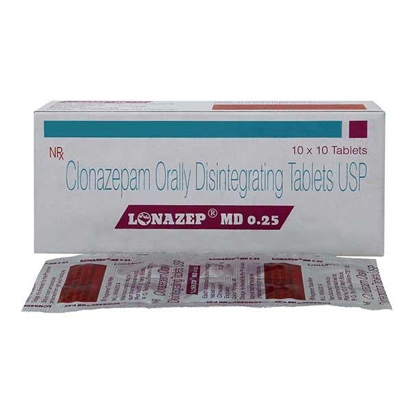 Lonazep MD 0.25mg Tablet 10'S - Price, Uses, Side Effects, and ...