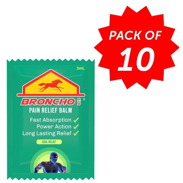 Broncho Rub Pain Relief Balm - Cool Relief (Pack of 10 X 3 ml) Online ...