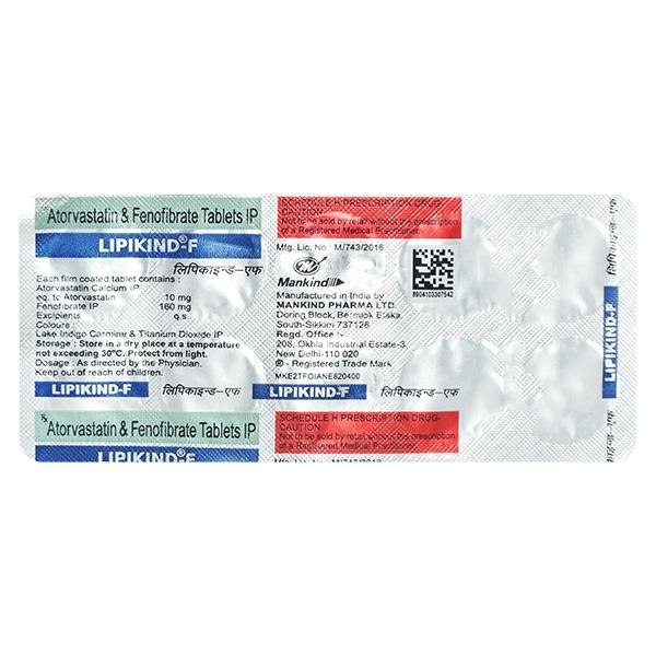 Buy Lipikind F Tablet 10'S Online at Upto 25% OFF | Netmeds
