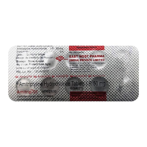Buy Amitrip 50mg Tablet 10'S Online up to 25% Off | Netmeds